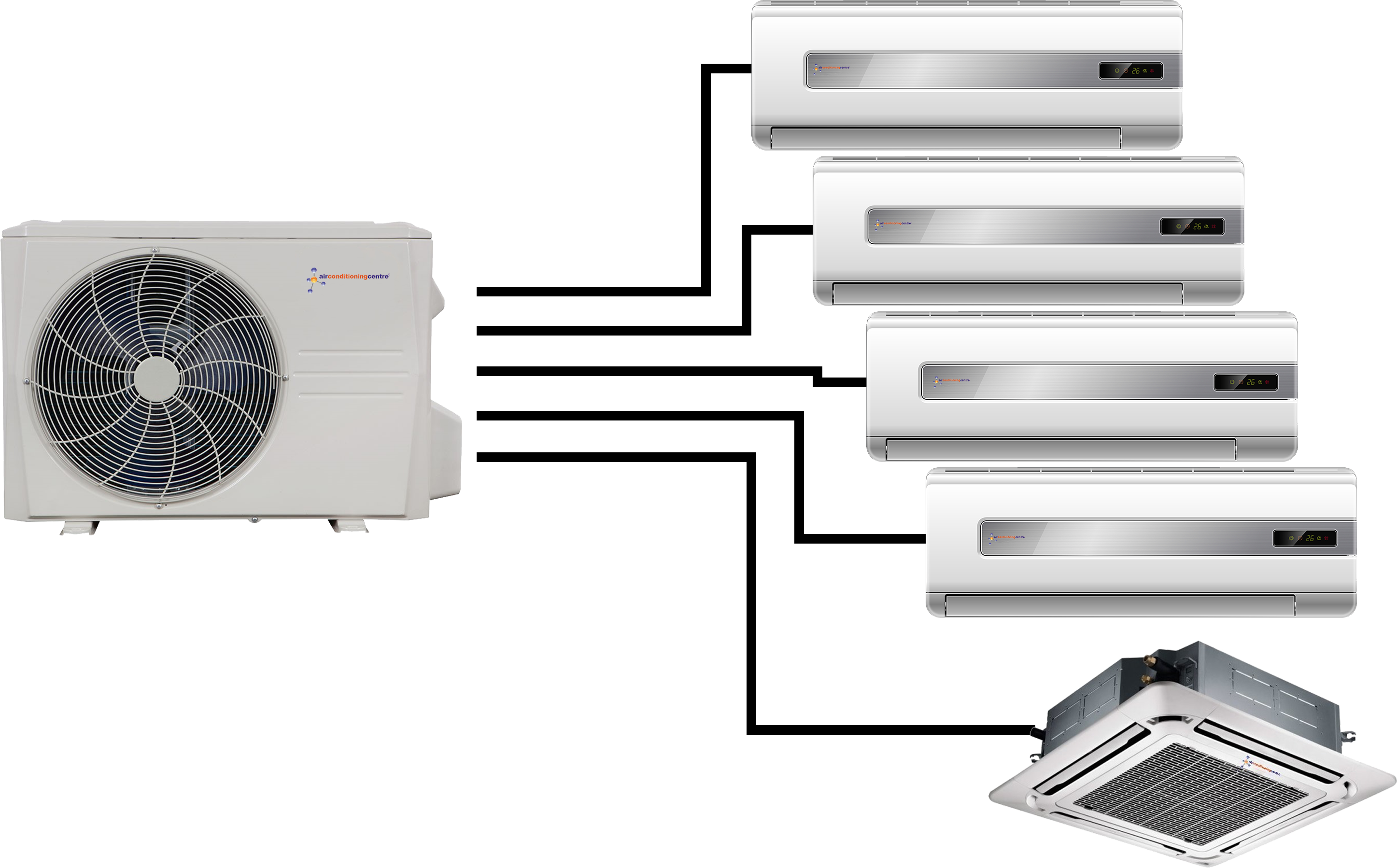 5 Head Outdoor Unit - Air Conditioning Centre - KMS5MIO/X1C